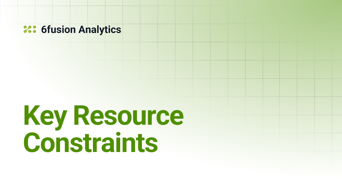 Key Resource Constraints | 6fusion Analytics